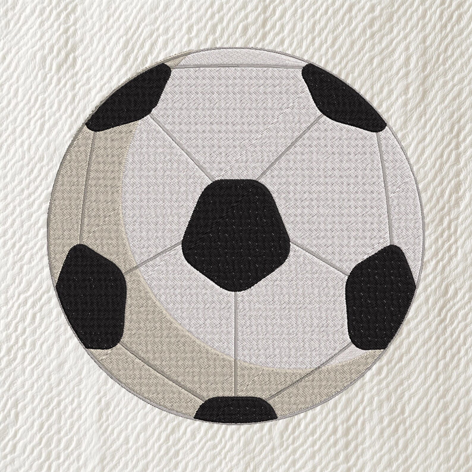 Soccer Ball Embroidery Design – 8 Inch Football Patch – Sports ...