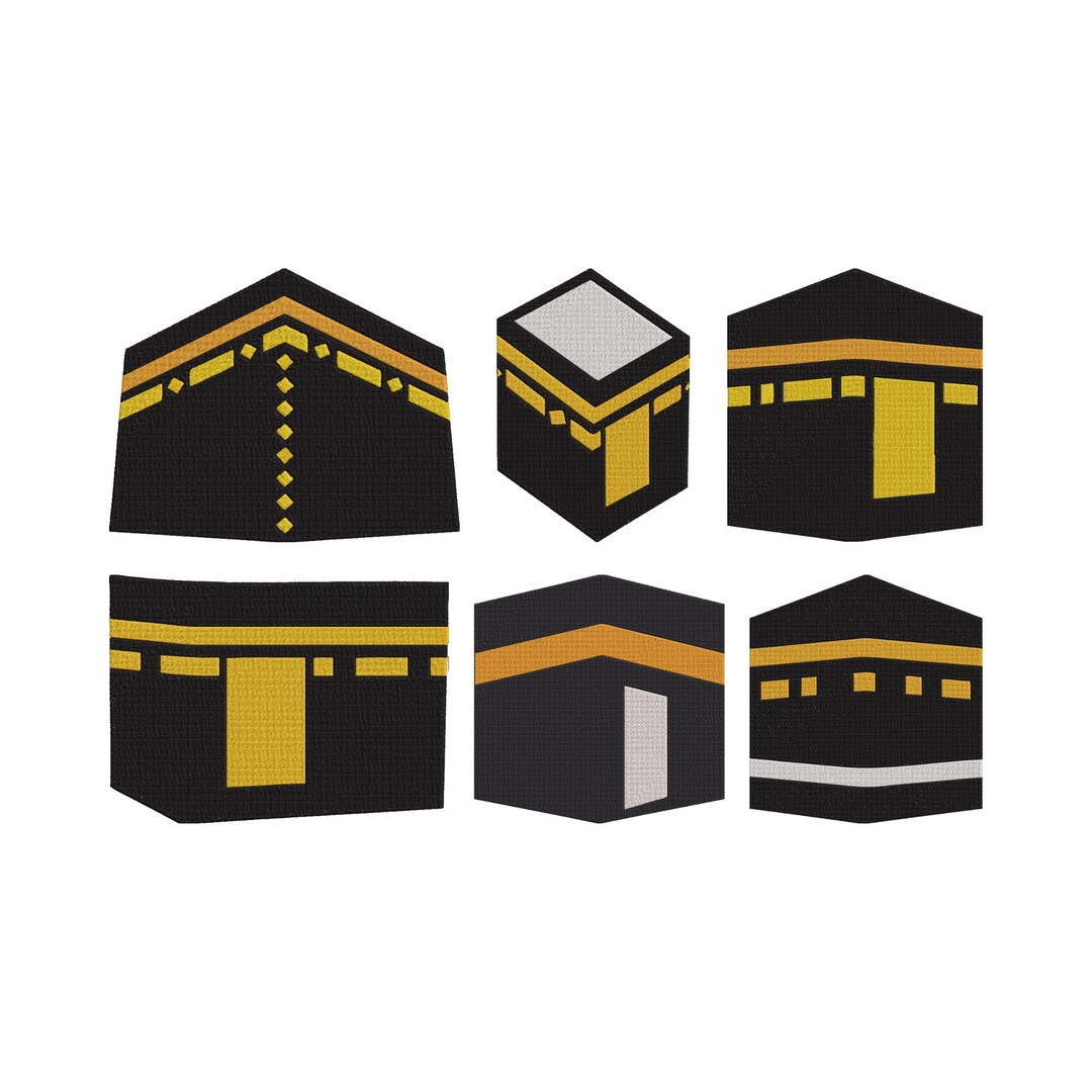 Kaaba Machine Embroidery Design, Kaaba Embroidery File, 6 Design, 5 ...