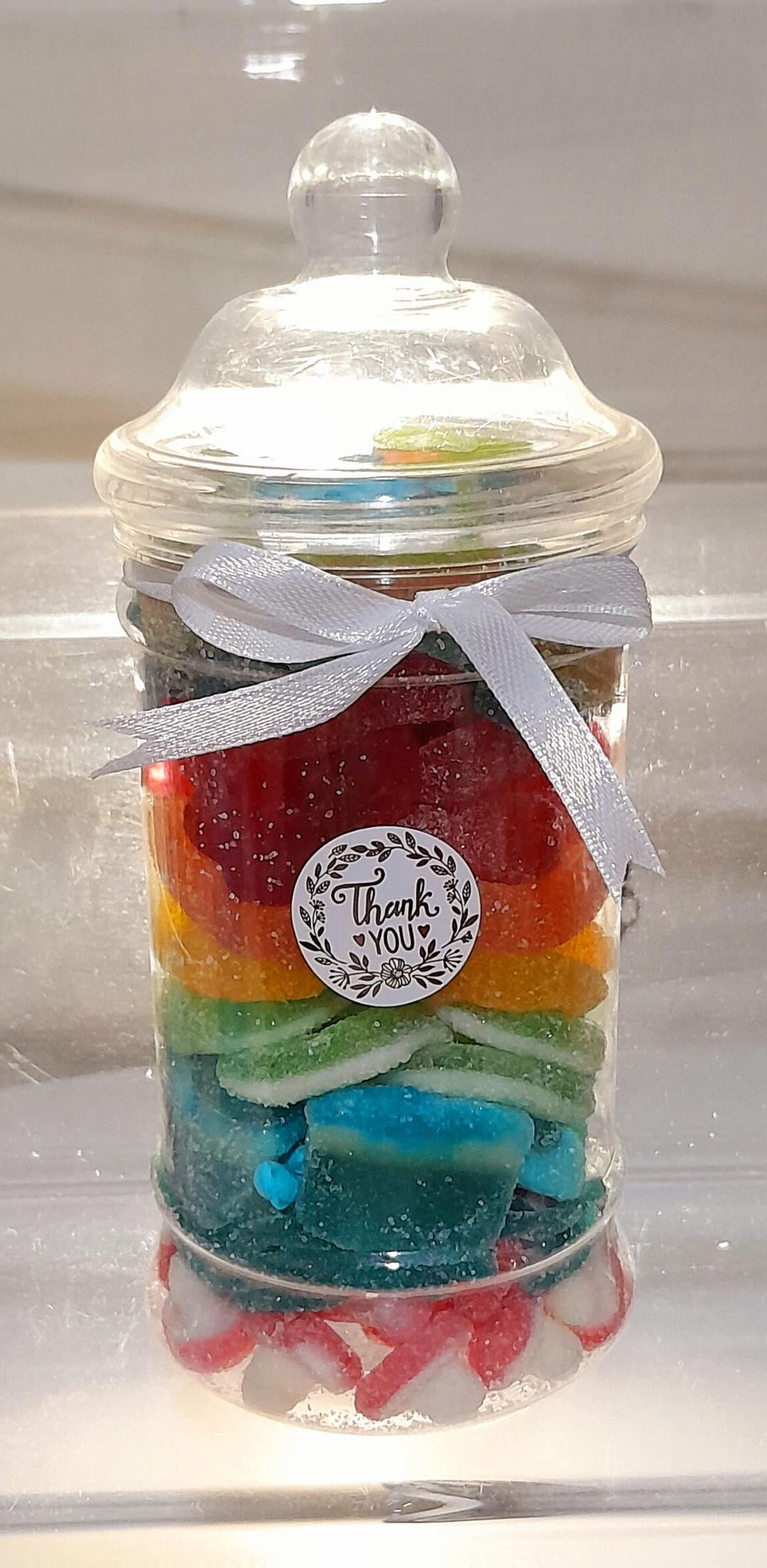 450g Pre-filled Mixed Fizzy Sweets Jar for Gift, Party , Any Occasions ...