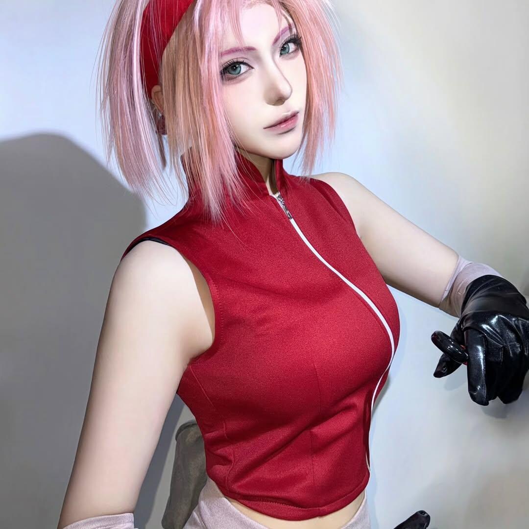 Naruto Shippuden Costume - Sakura Haruno Cosplay - Etsy Australia