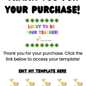 Lucky to Be Your Teacher Card for Students - Etsy