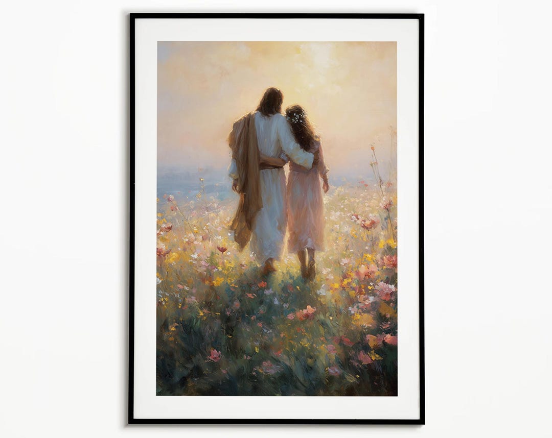 Jesus Holding Holding Womens Hands,jesus Gift, LDS Print, Bible Art ...