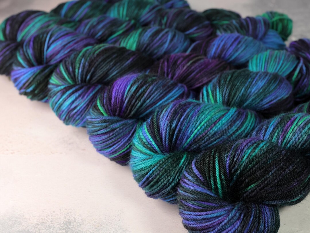 DK British Bluefaced Leicester Wool Superwash Hand-dyed Knitting Yarn ...