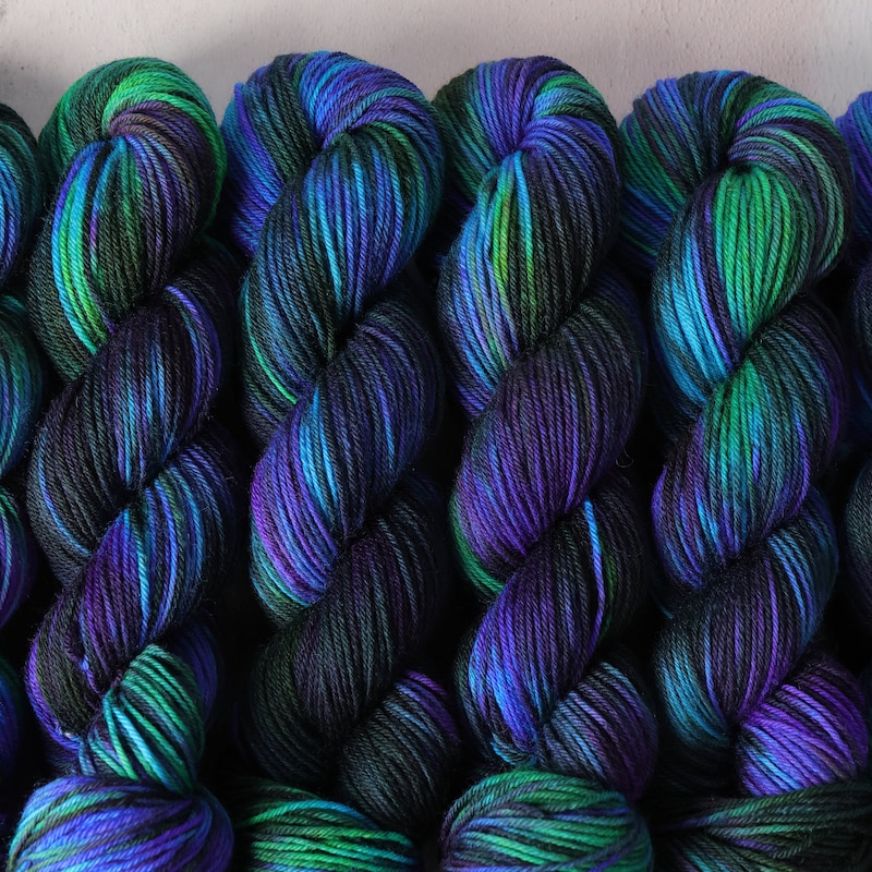 Purple and Blue Yarn - Etsy