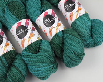 Aran Pure British Wool Superwash Hand-dyed Knitting Yarn 100g | Etsy