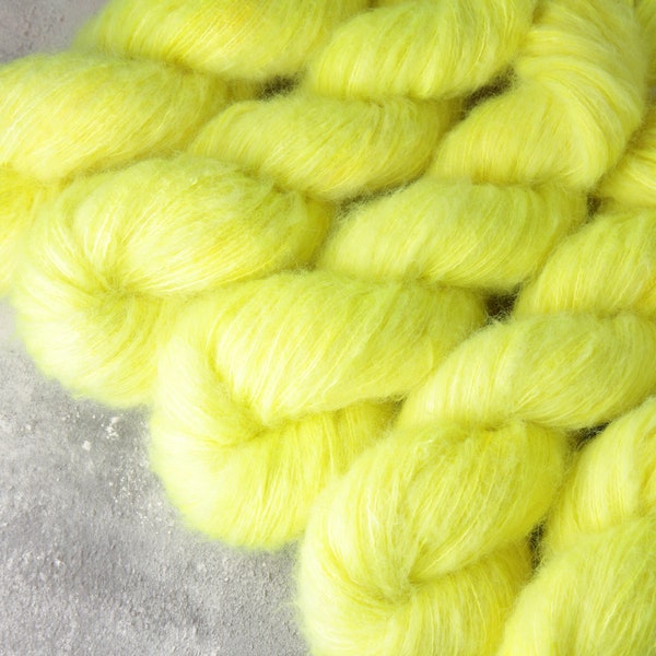 Neon Yellow Yarn - Etsy
