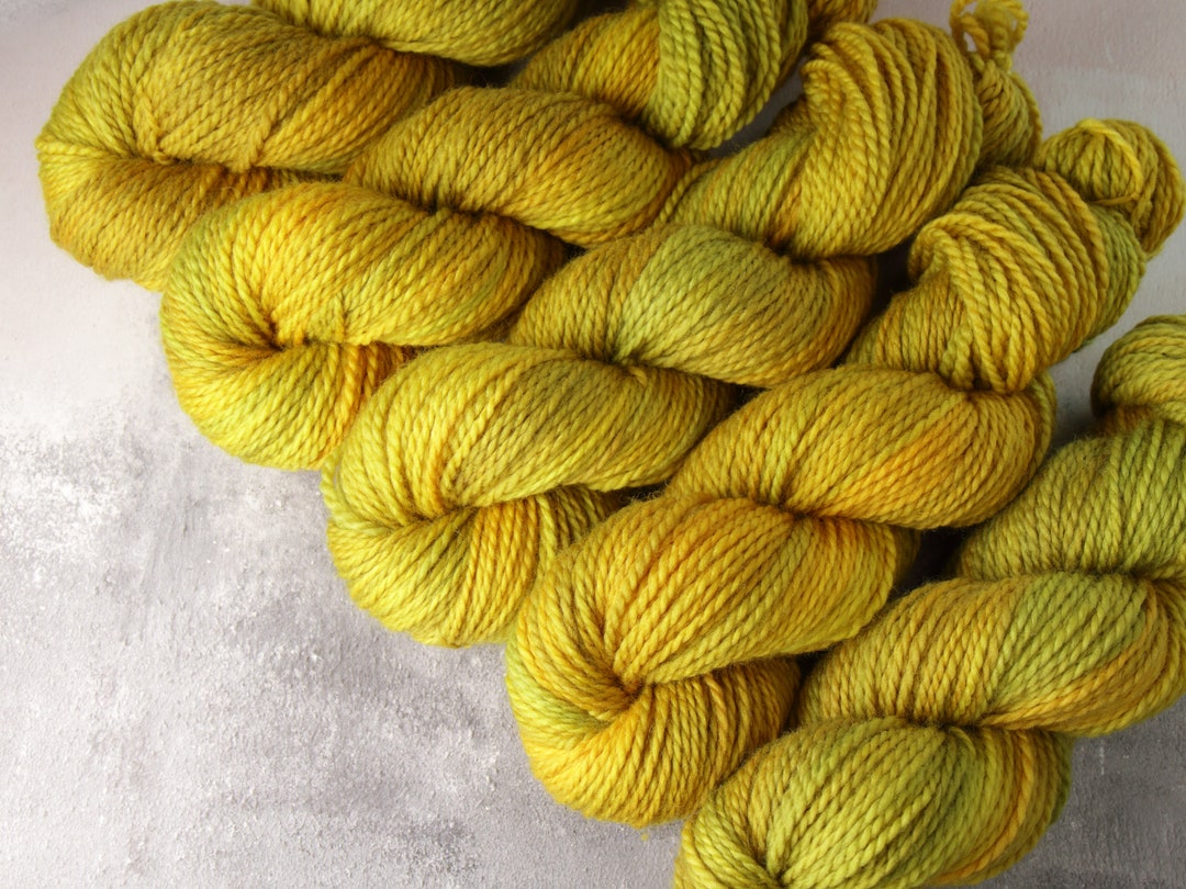 Aran 100% British Wool Superwash Hand-dyed Knitting Yarn 100g ...