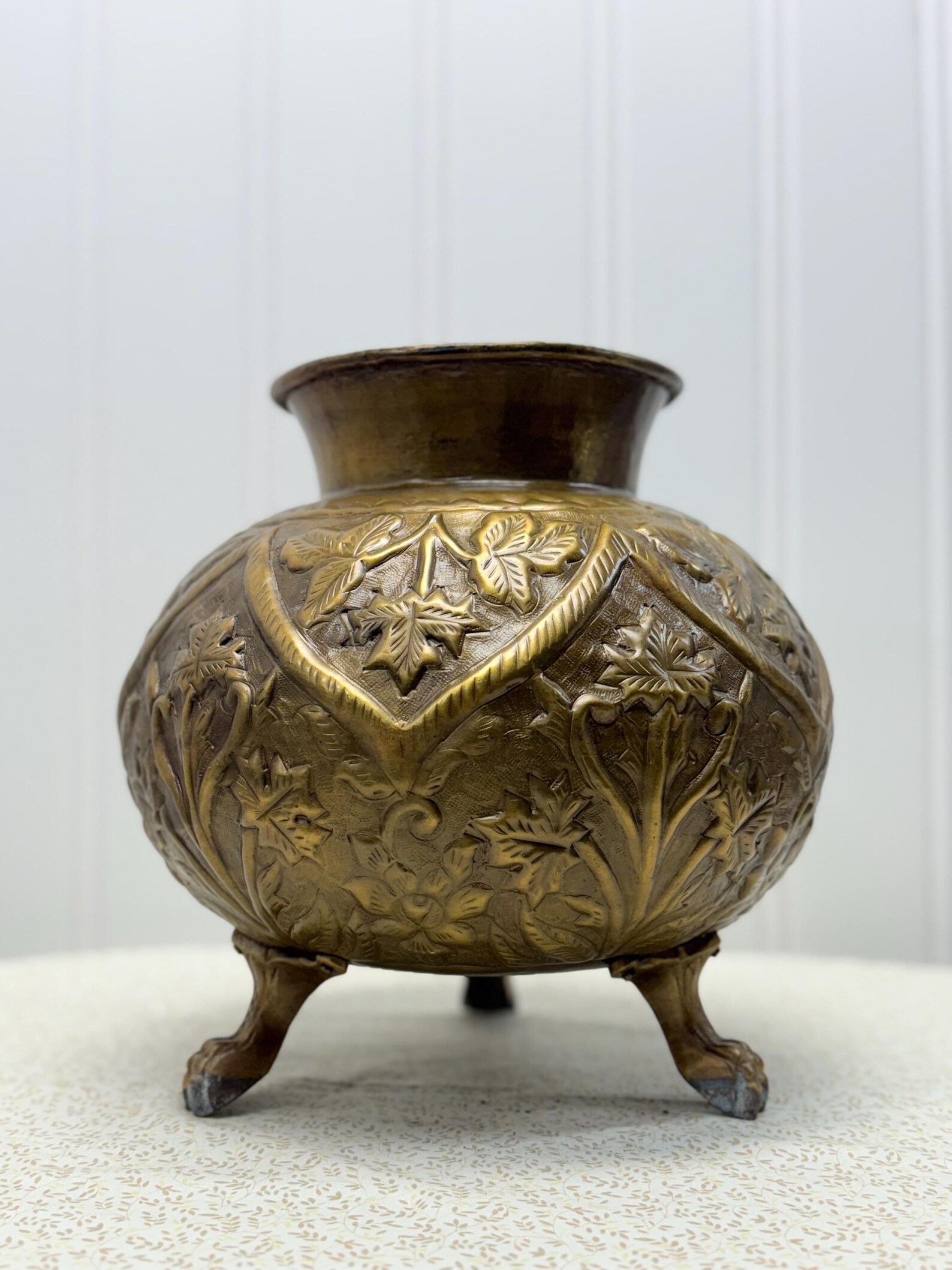 Lacquered Brass India Planter - Etsy