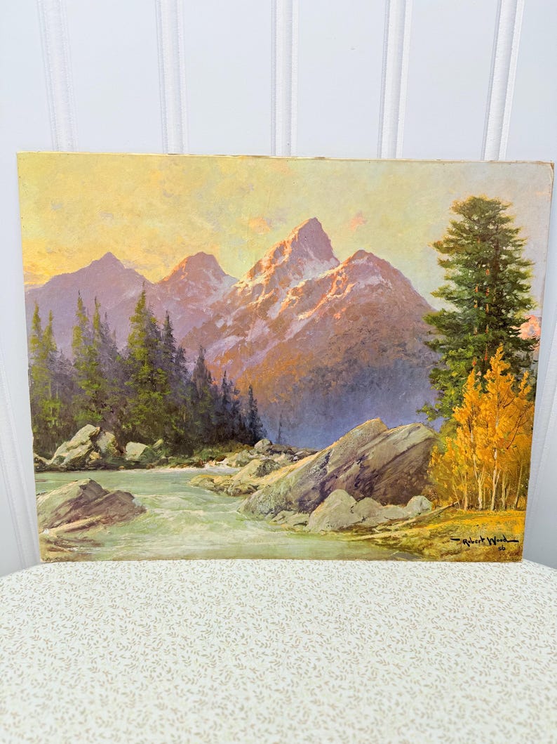 Robert Wood Landscape Print of "grand Teton" 1956 - Etsy