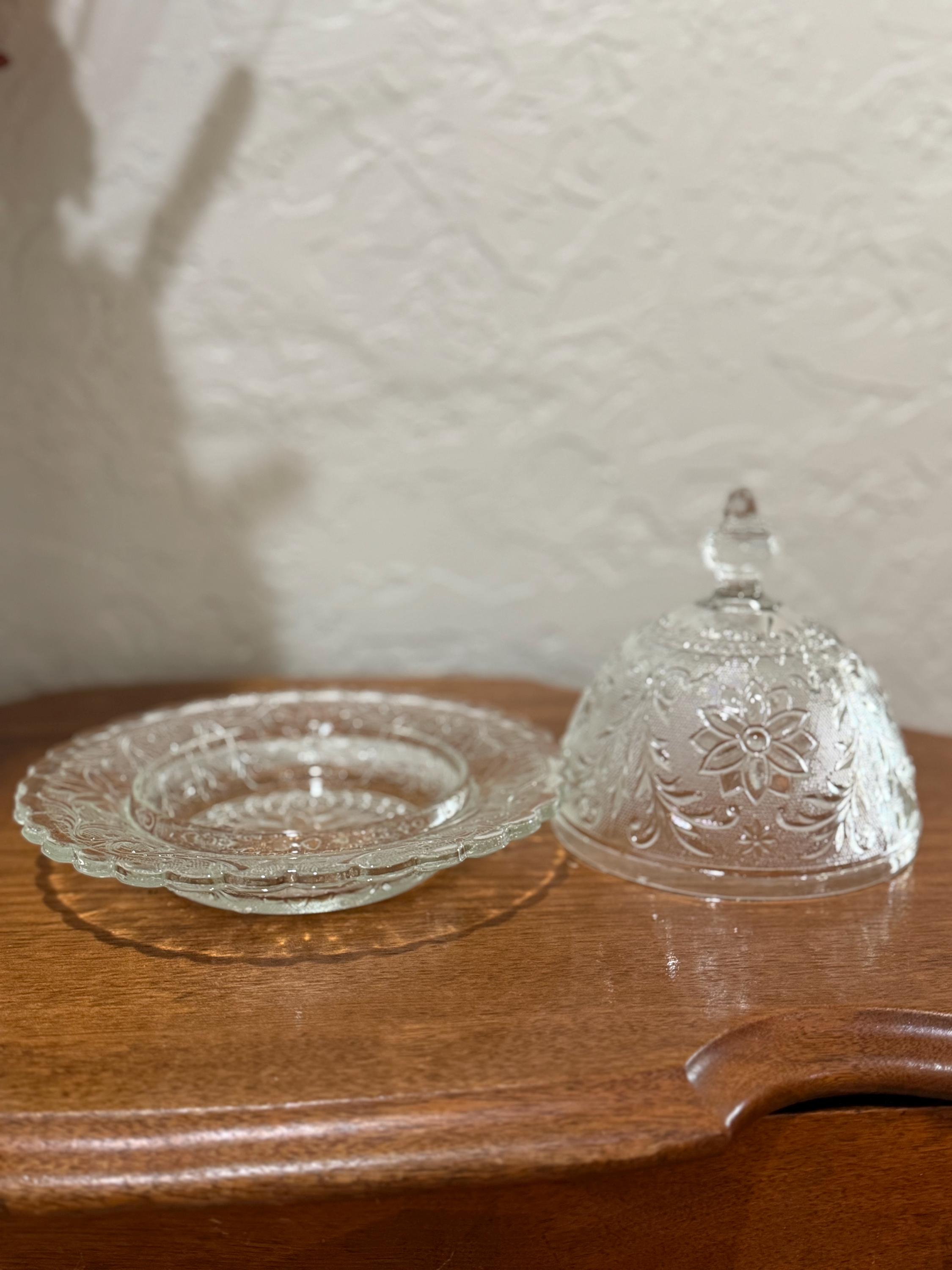 Vintage Indiana Glass Sandwich Pattern Butter Dish - Etsy