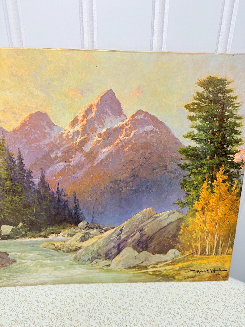 Robert Wood Landscape Print of "grand Teton" 1956 - Etsy