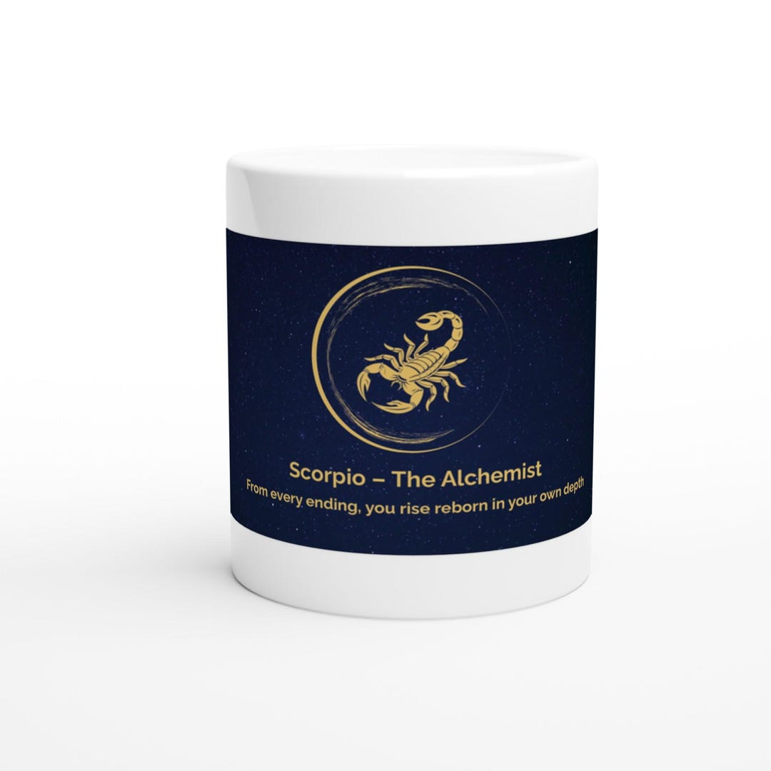 Scorpio Mug | Inspiring Astrology Gift | Ceramic Coffee Cup for ...