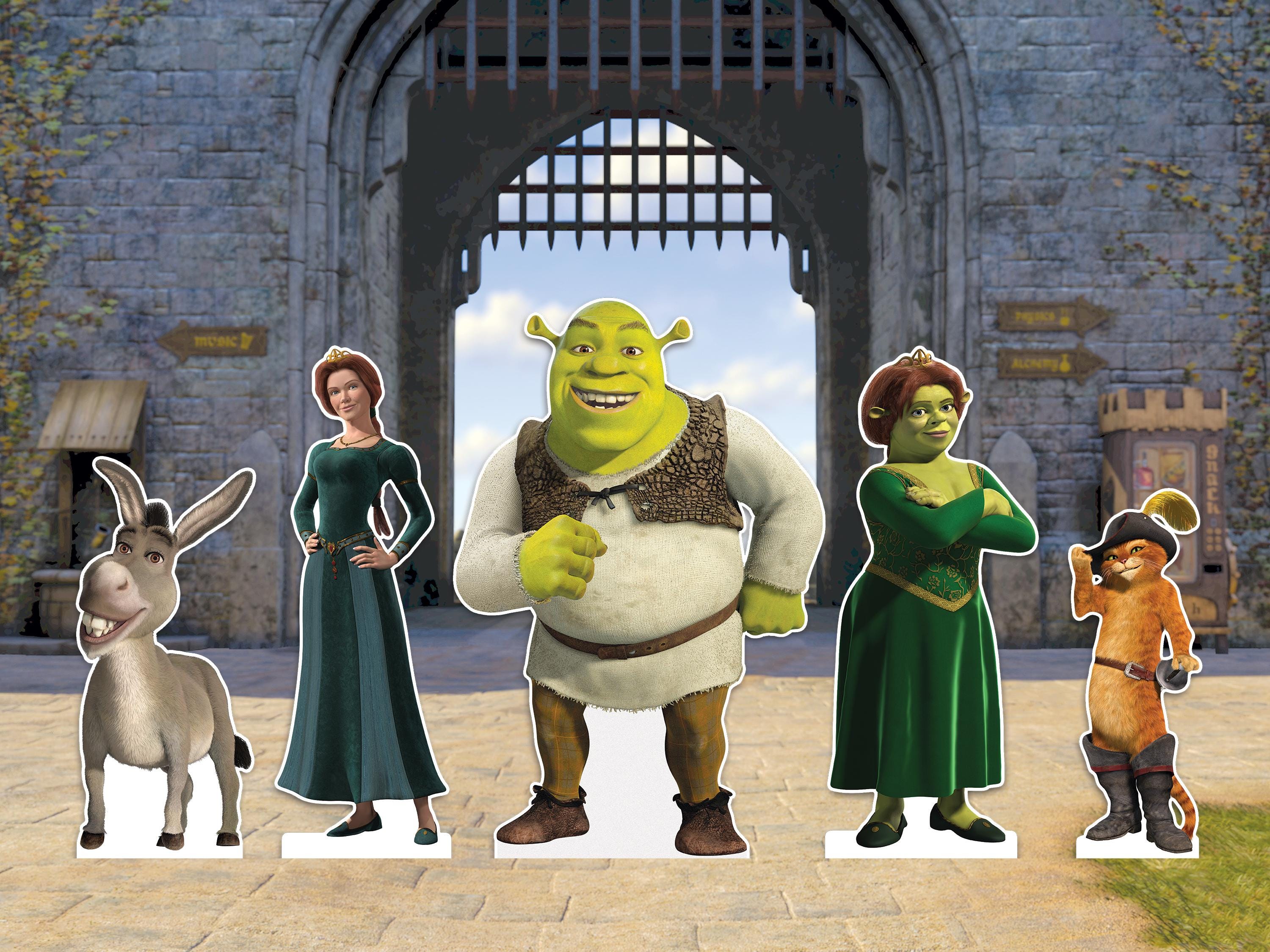 Shrek Characters Life-size Cutouts PNG Digital Download - Etsy UK