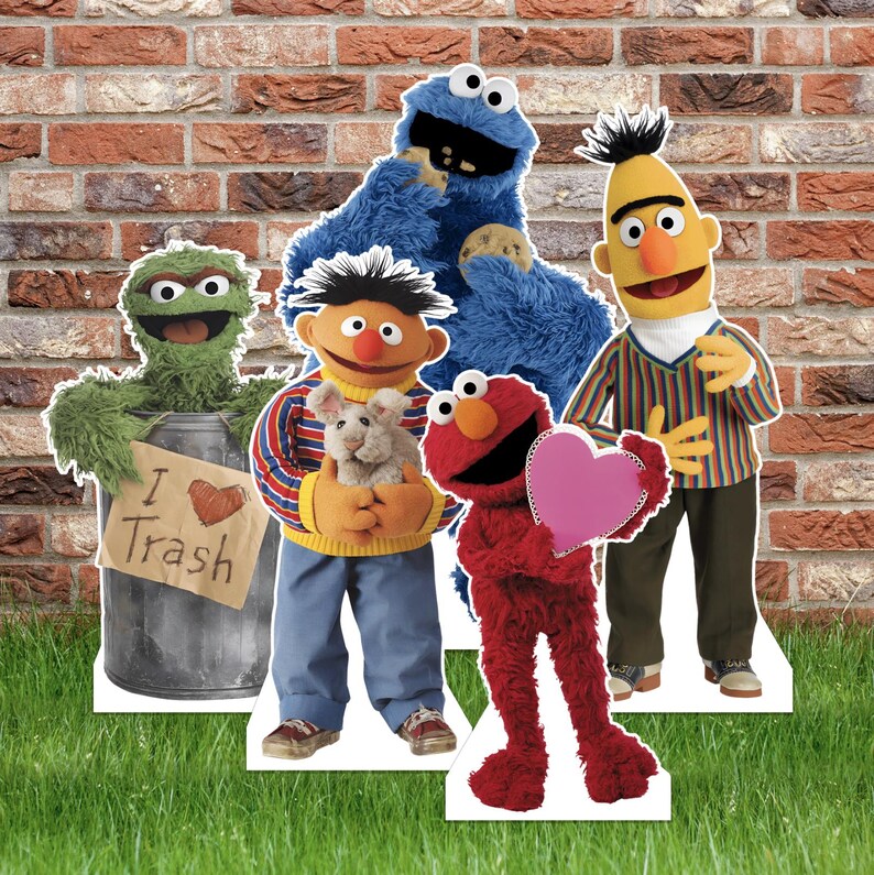 Sesame Street 4ft Character Cutouts PNG Digital Download - Etsy