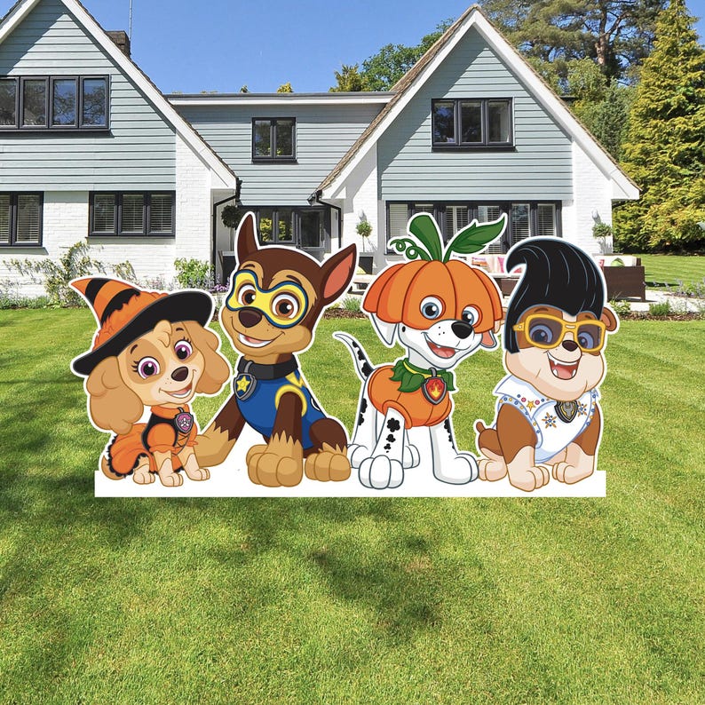 Paw Patrol Life-size Cartoon Character Cutouts PNG Digital Download - Etsy
