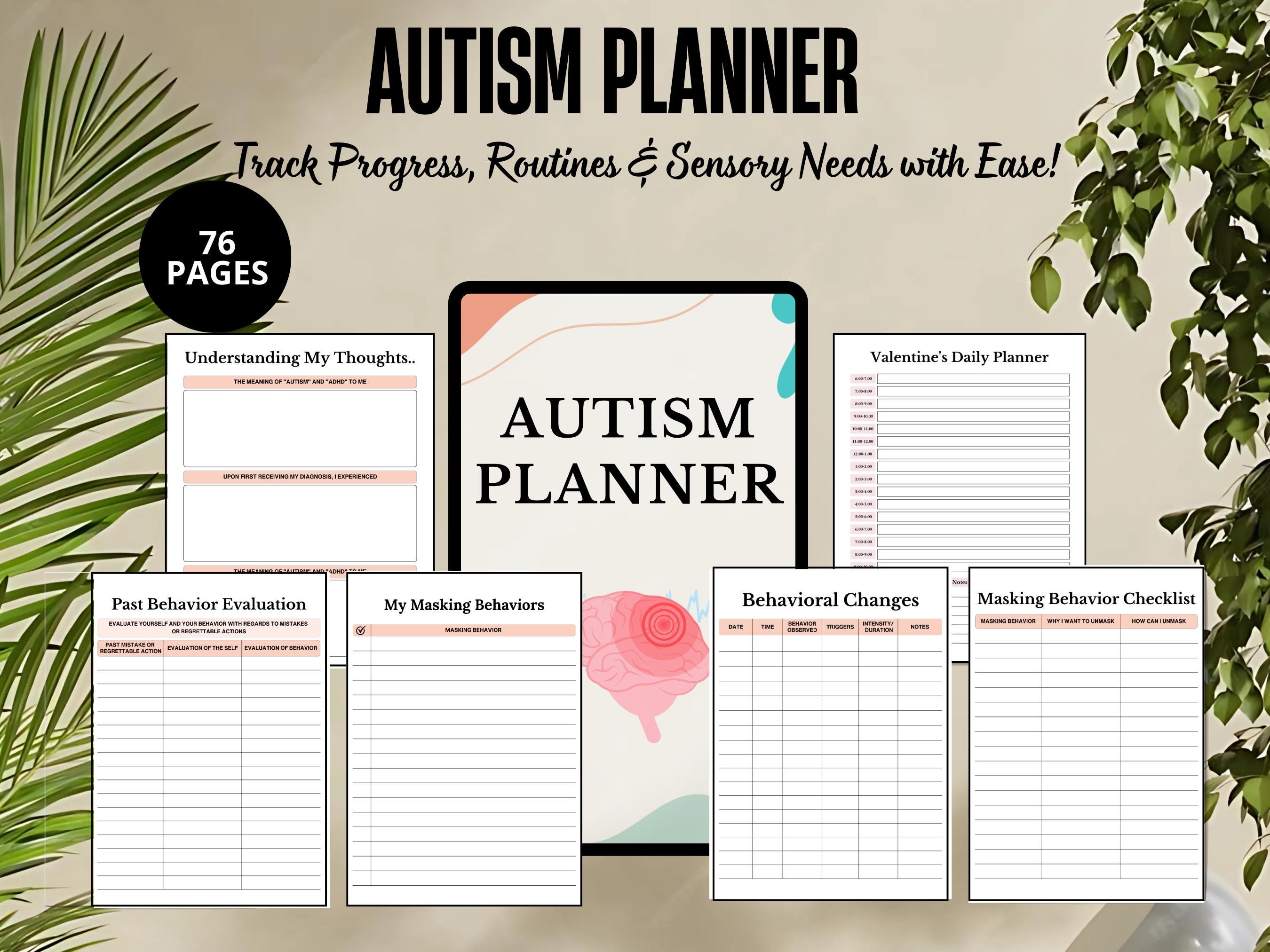 Autism Planner Printable, Daily Routine Planner for Autism, Visual ...