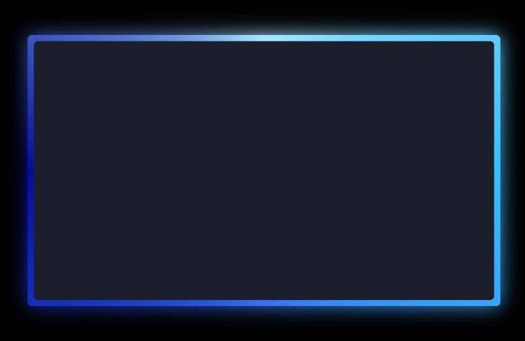 Twitch Minimalistic Webcam Border Blue - Etsy