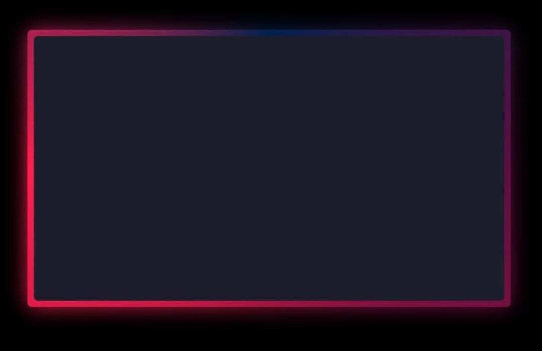 Twitch Minimalistic Webcam Border Purple/red - Etsy