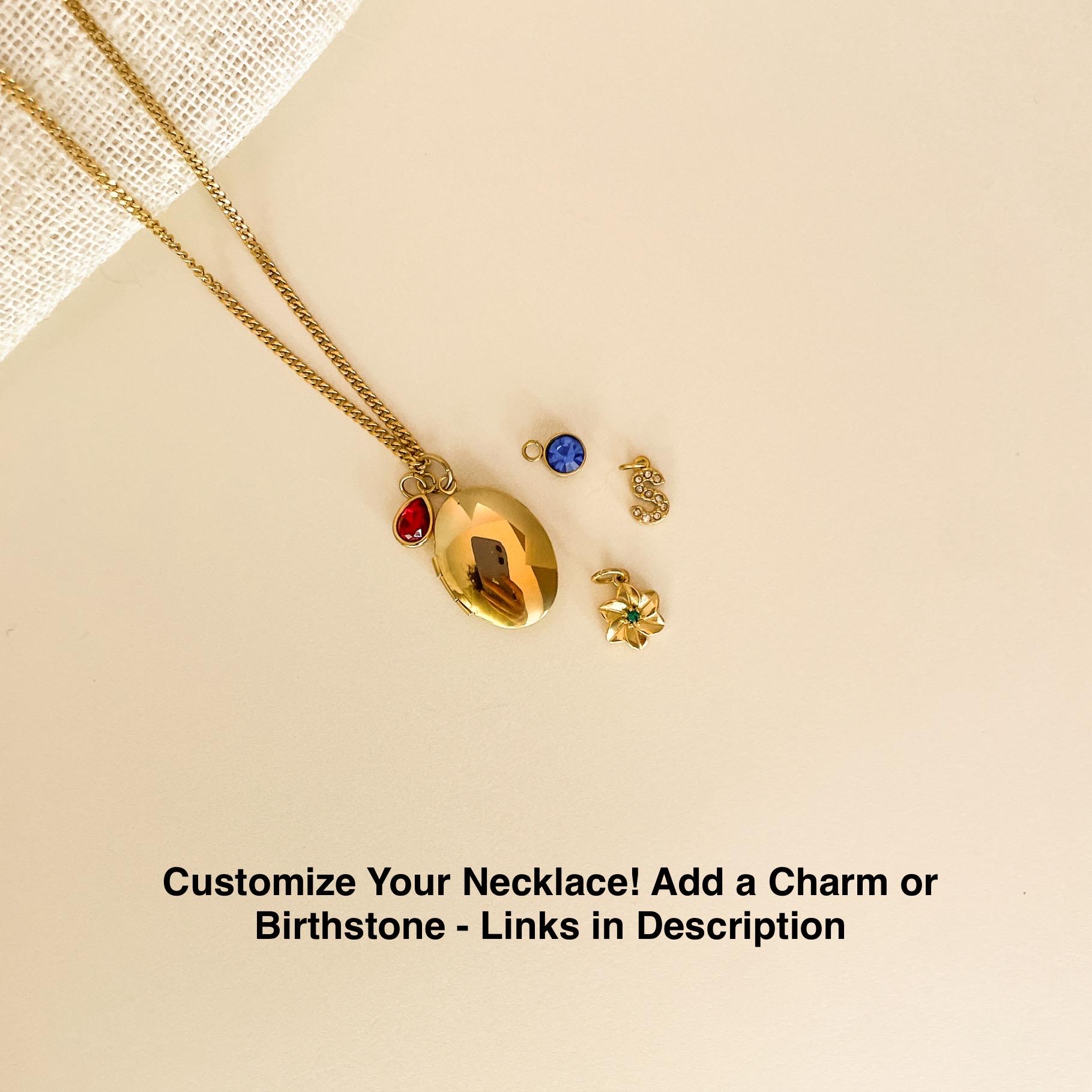 Gold Birth Flower Charm Add-on | Personalized Floral Pendant | Custom ...