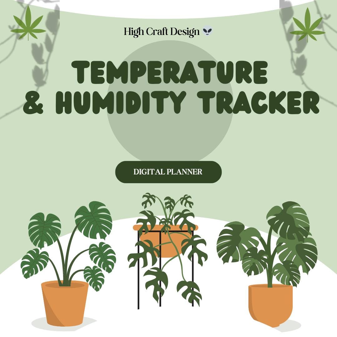 Temperature & Humidity Tracker for Growing - Etsy