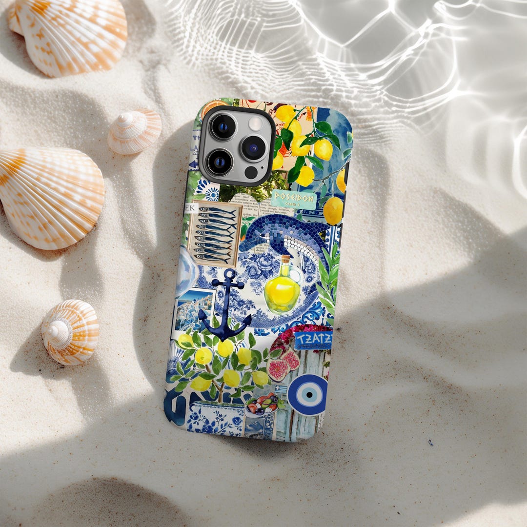 Coastal Italy Collage Phone Case, Coqquete European Phone Case, Cute ...