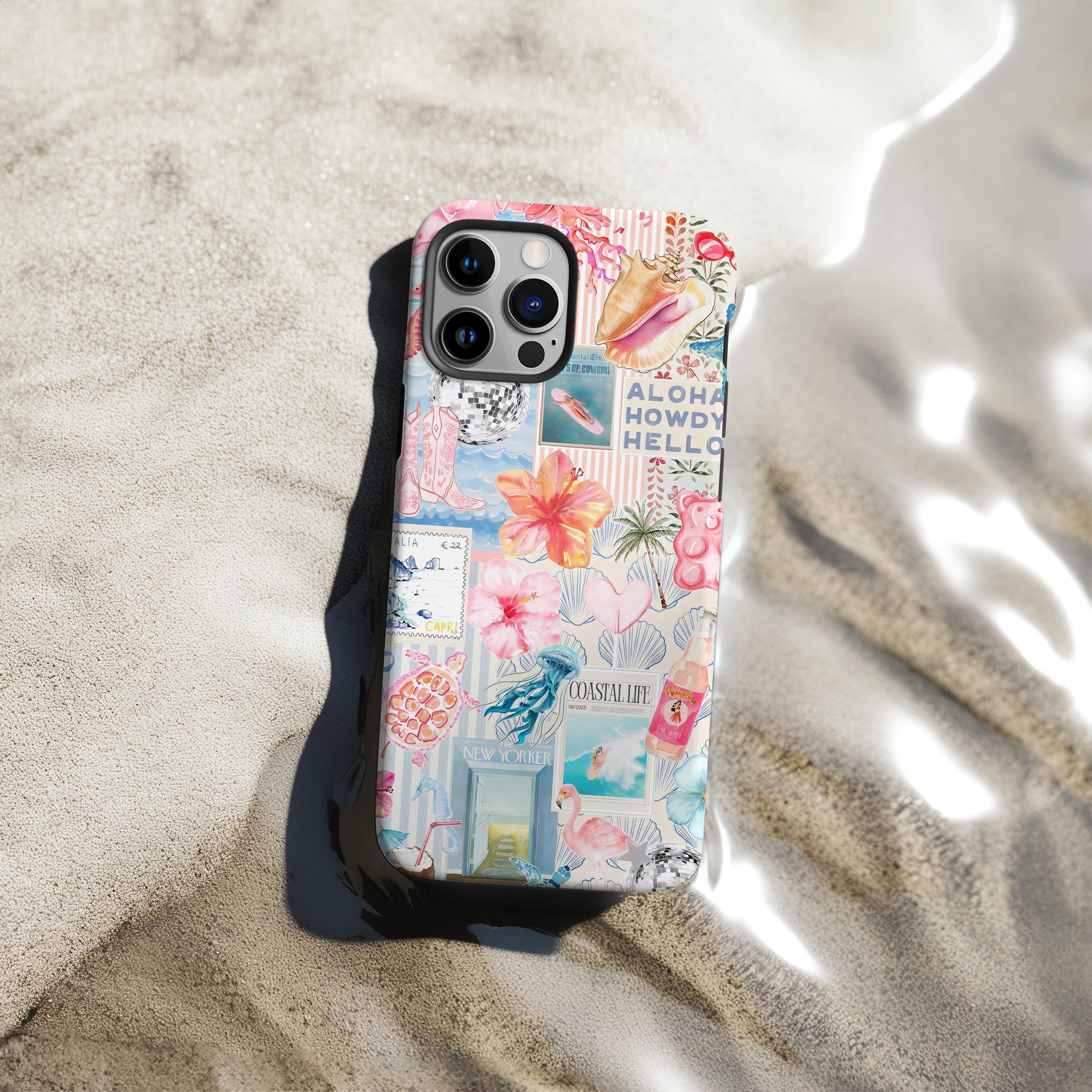 Beachy Blue Coquette Coastal Collage Preppy Cute Aesthetic Case, Summer ...