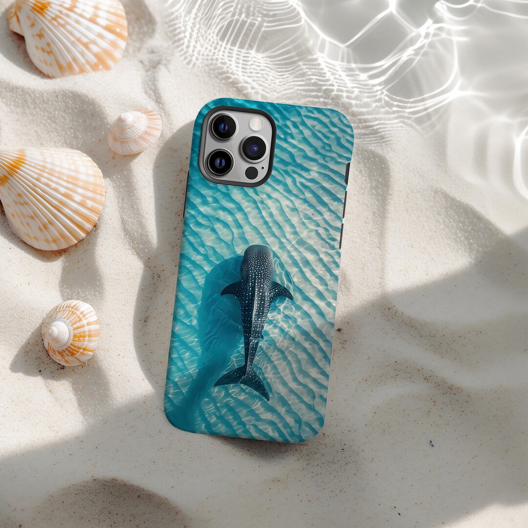 Watercolor Whale Shark Phone Case, Ocean Love Sea Creature Phone Cases ...