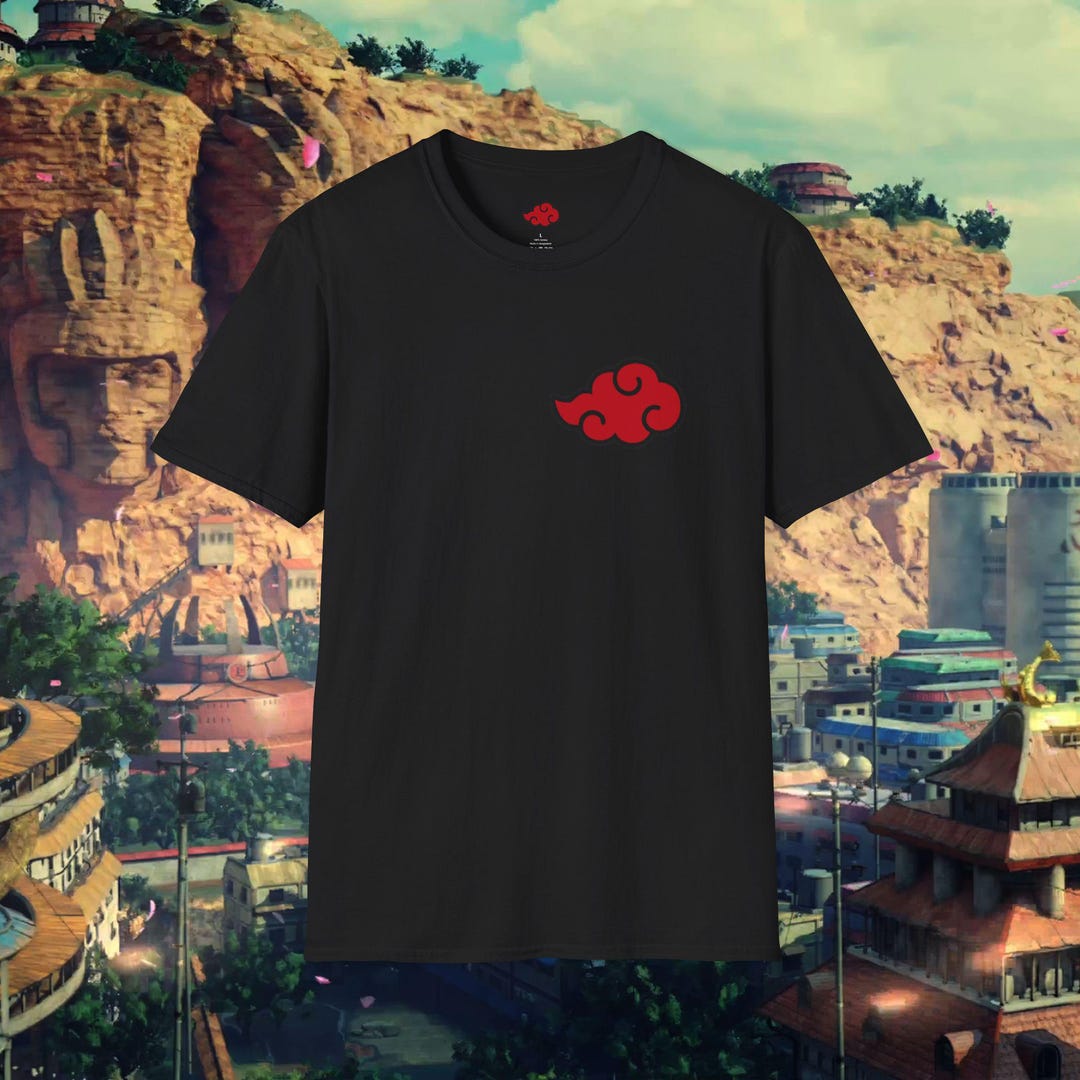 Anime Naruto Akatsuki Cloud T-shirt | Stylish Fan Apparel for Your ...