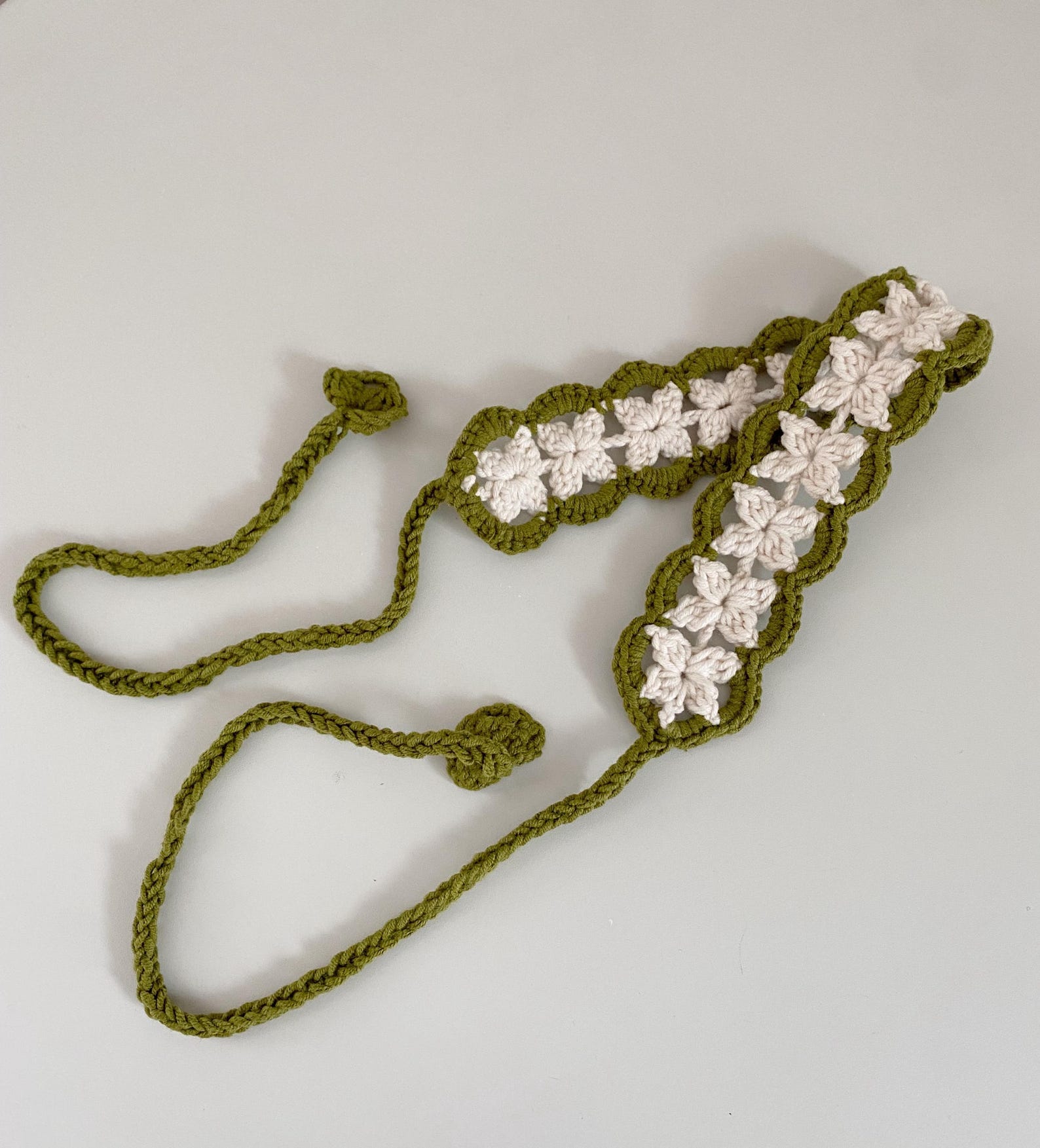 Crochet Flower Boho Headband - Handmade - Etsy