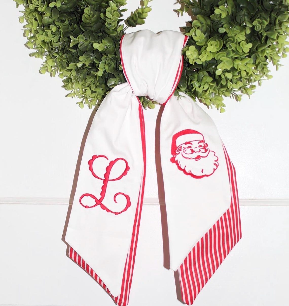 Santa Claus Wreath Sash - Etsy