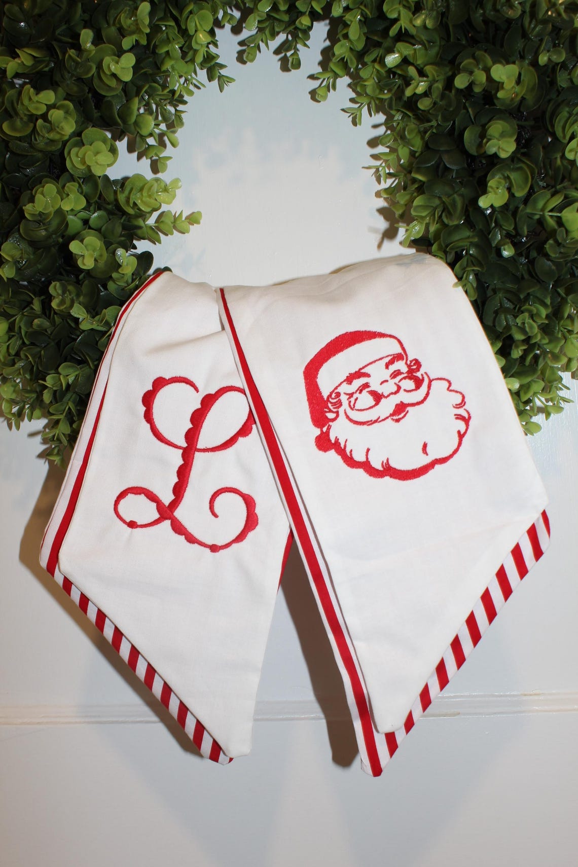 Santa Claus Wreath Sash - Etsy