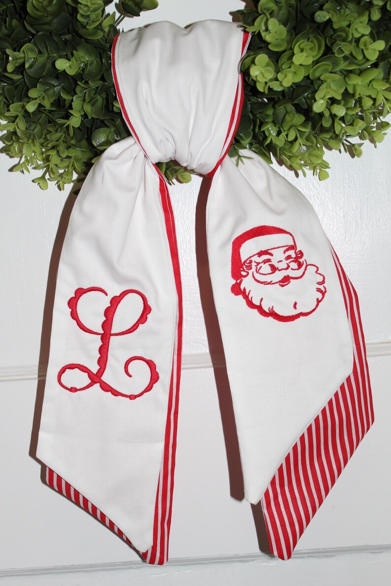 Santa Claus Wreath Sash - Etsy