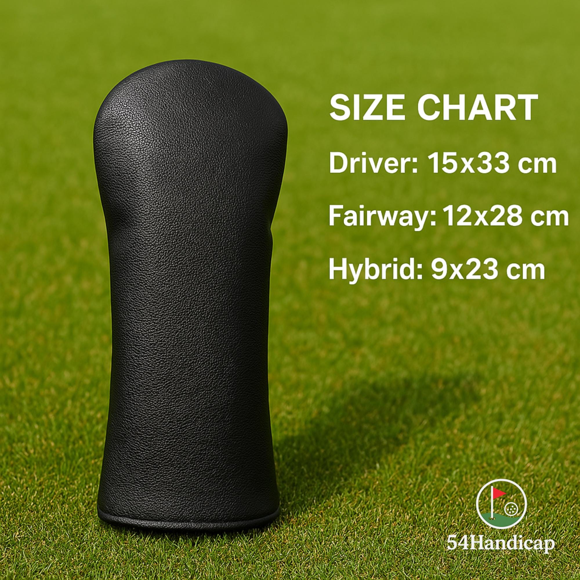 White and Black Golf Club Headcovers | Faux Leather | Driver, Hybrid ...