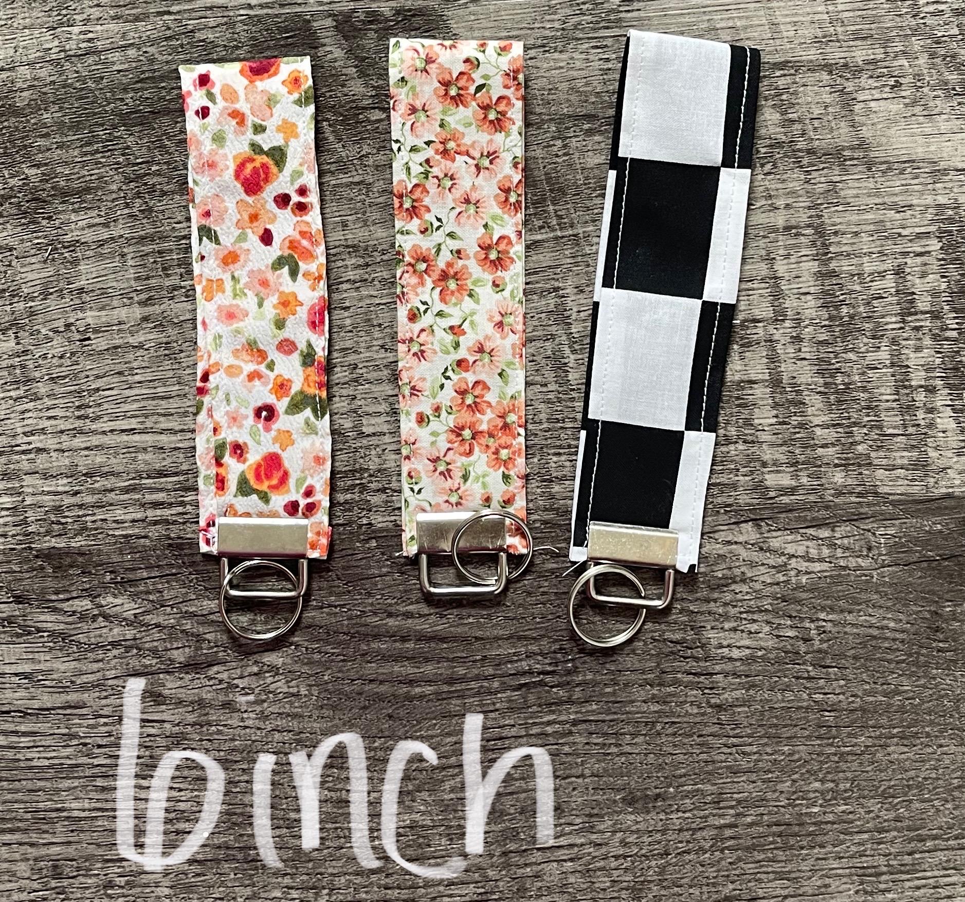 Custom Handmade Sewn Keychain - Unique Stitched Fabric Key Ring ...