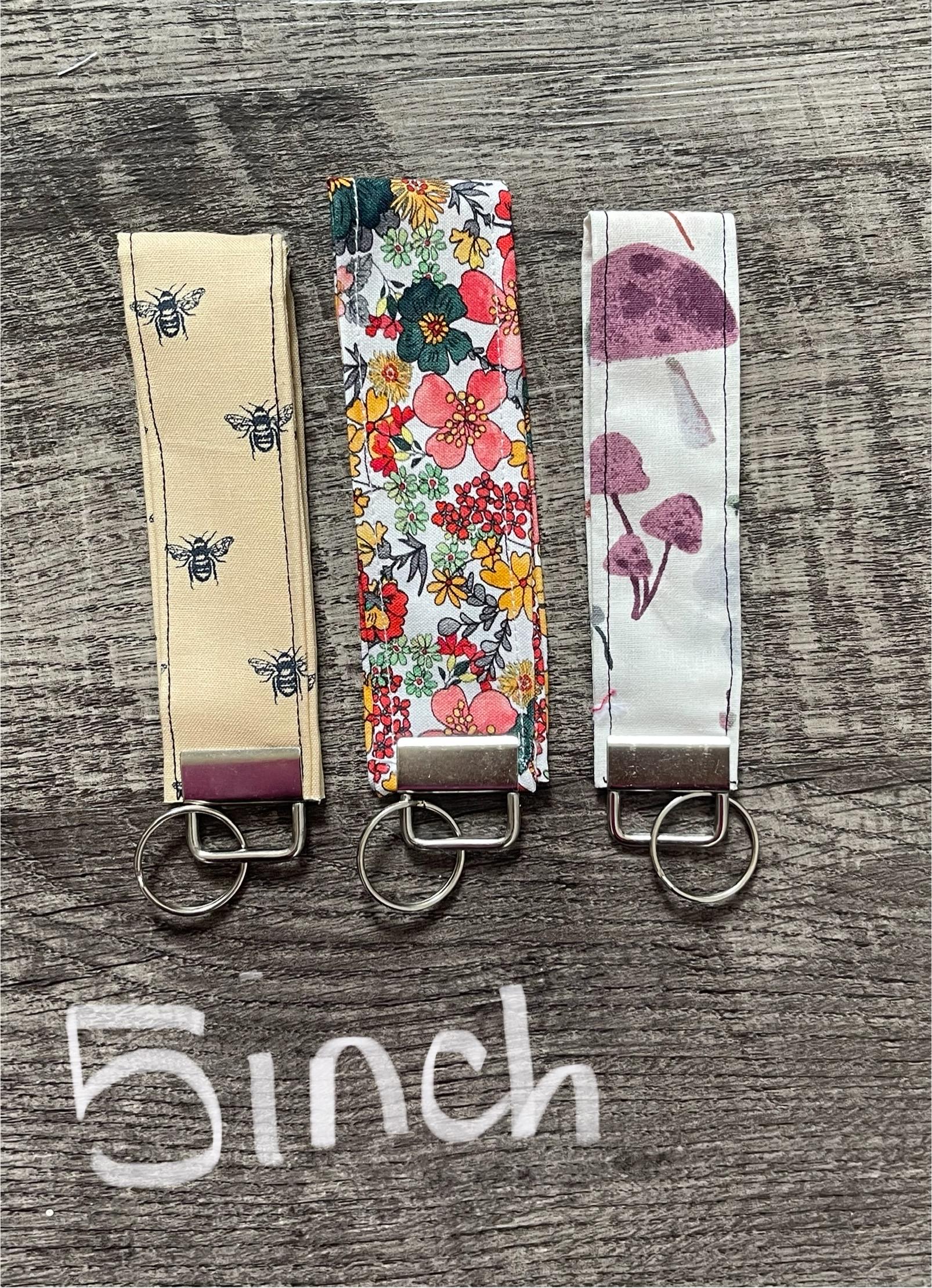 Custom Handmade Sewn Keychain - Unique Stitched Fabric Key Ring ...