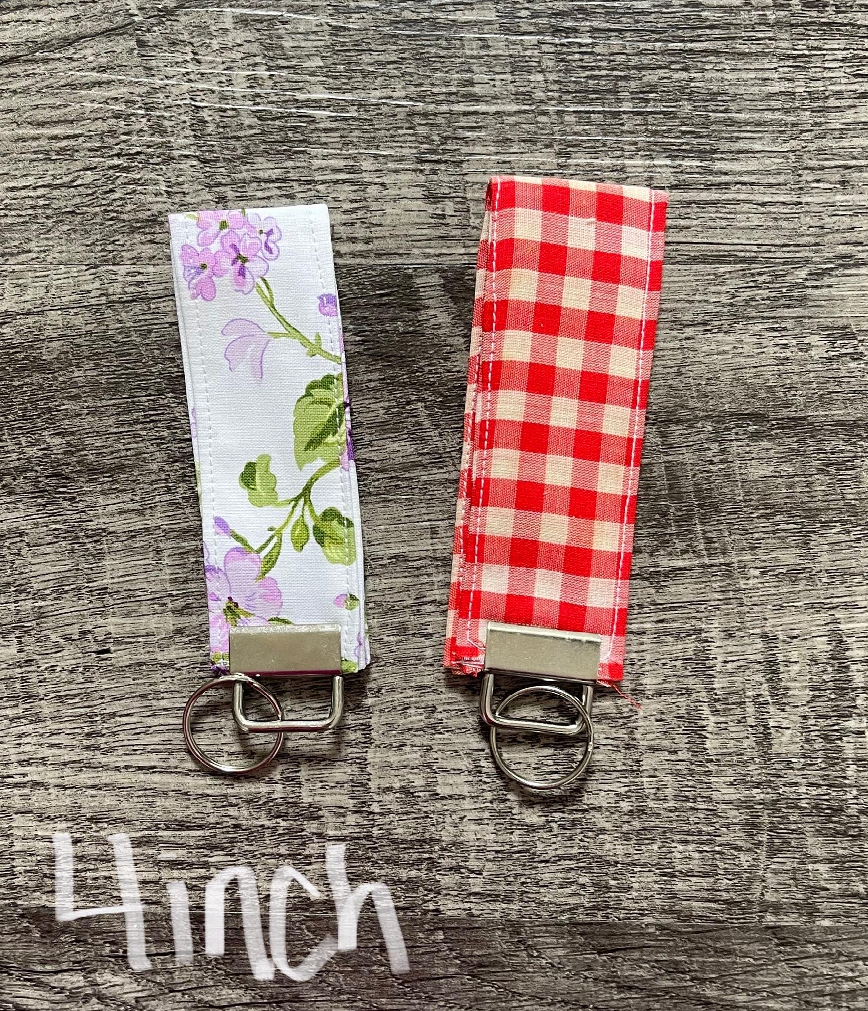Custom Handmade Sewn Keychain - Unique Stitched Fabric Key Ring ...