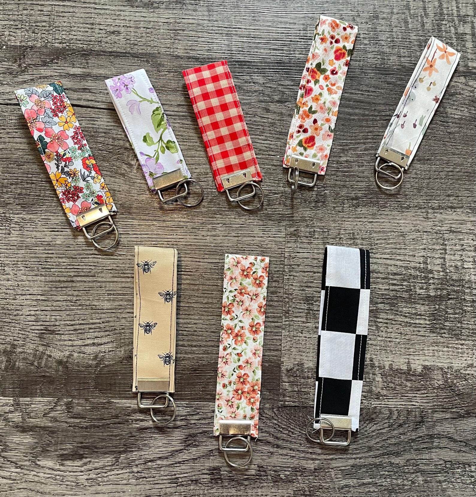 Custom Handmade Sewn Keychain - Unique Stitched Fabric Key Ring ...