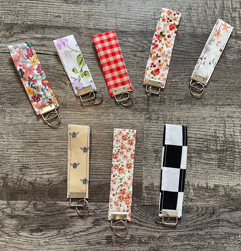 Custom Handmade Sewn Keychain - Unique Stitched Fabric Key Ring ...