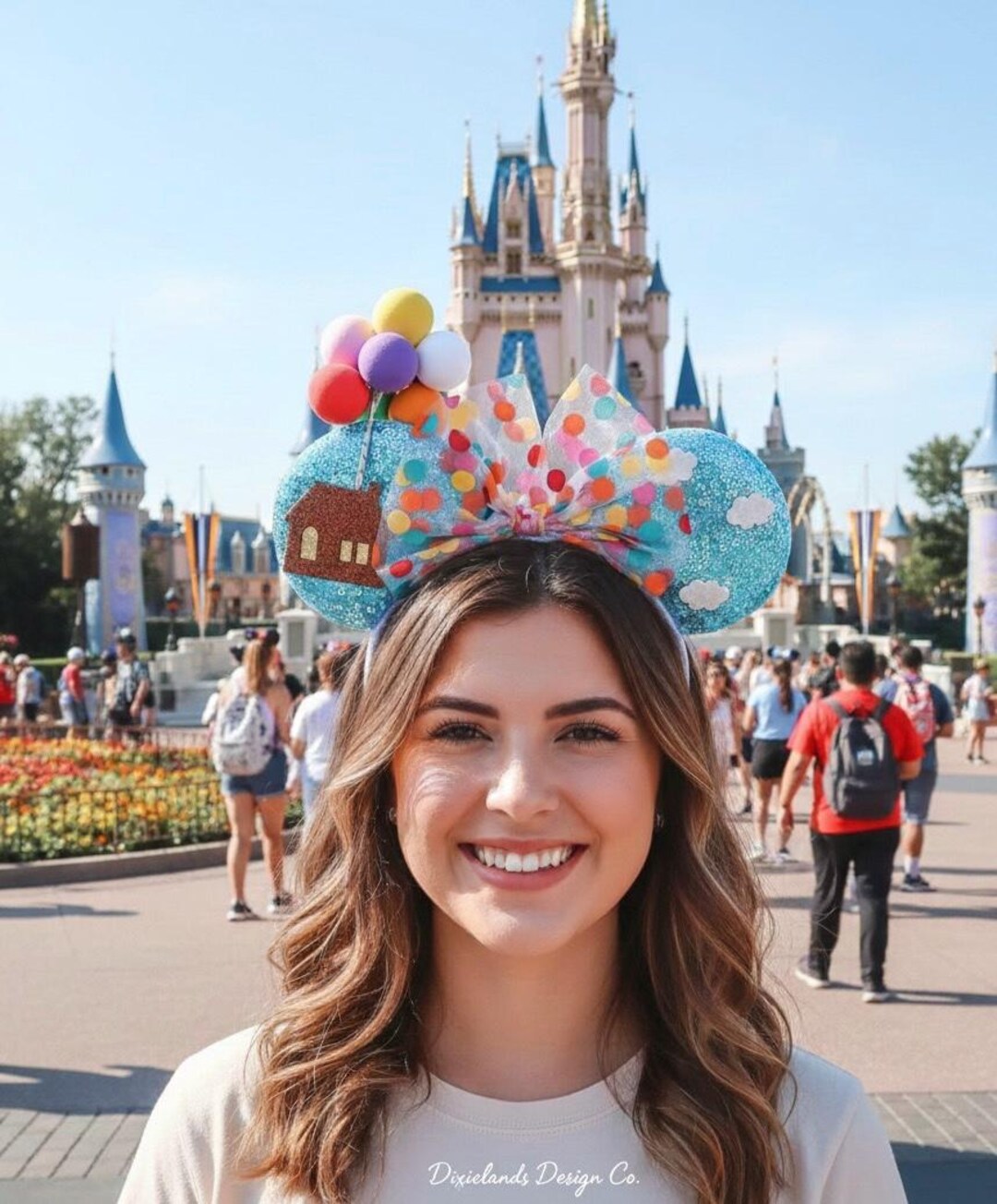 Up Carl Elle Ballons Magical Place Mickey Ears Mouse Minnie Bow ...