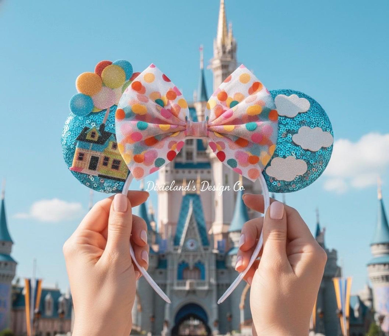 Up Carl Elle Ballon House Adventure Magical Place Mickey Ears Mouse ...
