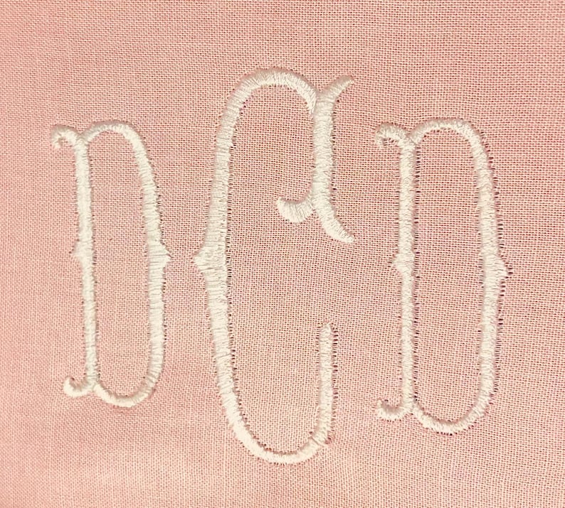 Fishtail Embroidery Monogram Font Bundle: Multi-sized BX PES JEF ...