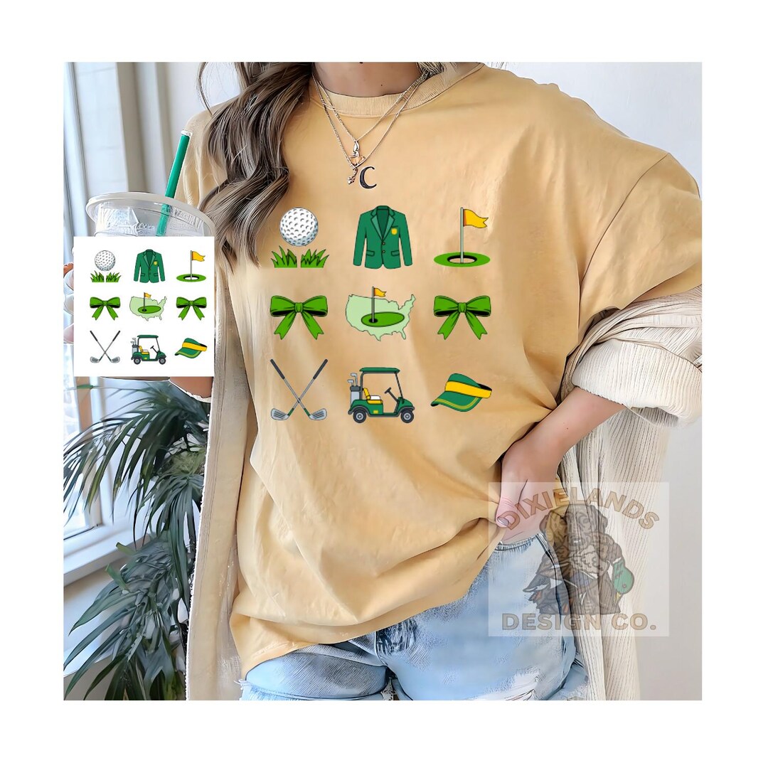 Preppy Golf Girl Coquette Png, Par Birddie Golf Preppy Png, Shirt Image ...