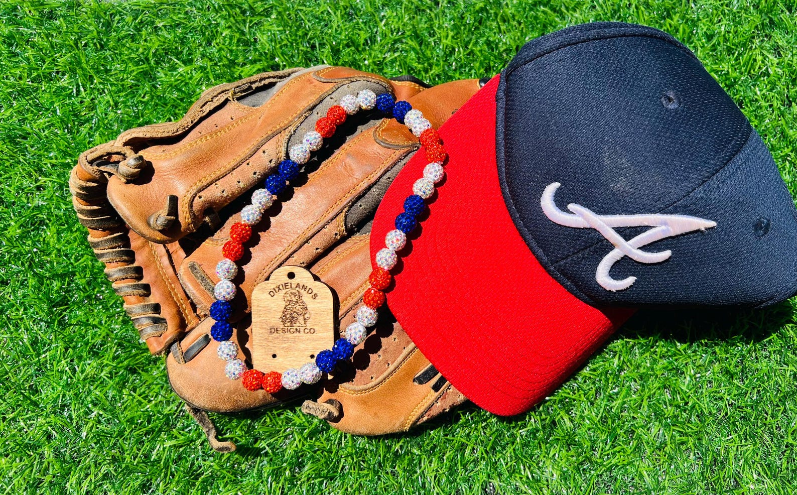 Custom Baseball Rhinestone Necklace or Bracelet: Ice Drip Bling Jewelry ...