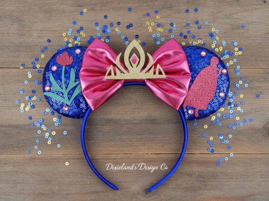 Frozen Anna Elisa Ice Queen Magical Place Mickey Ears Mouse Minnie Bow ...
