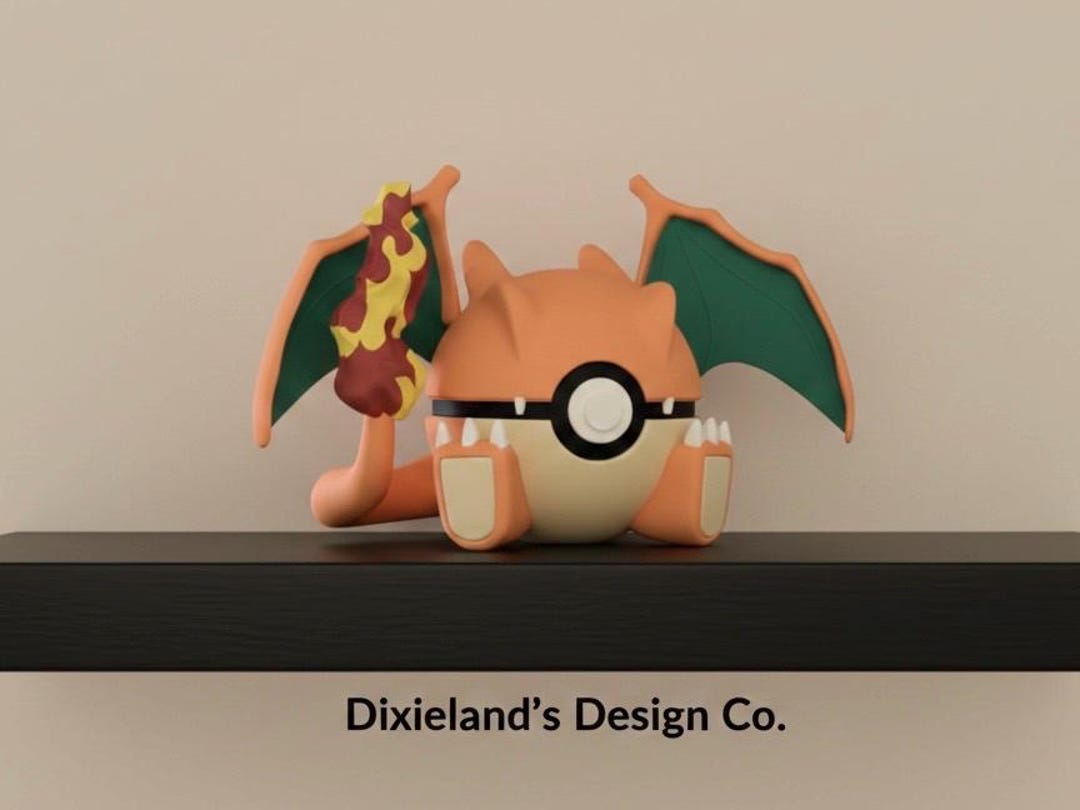 0006 Charizard Pokémon Poke Ball Pokemon Balls Gotta Catch ‘em All Poké ...