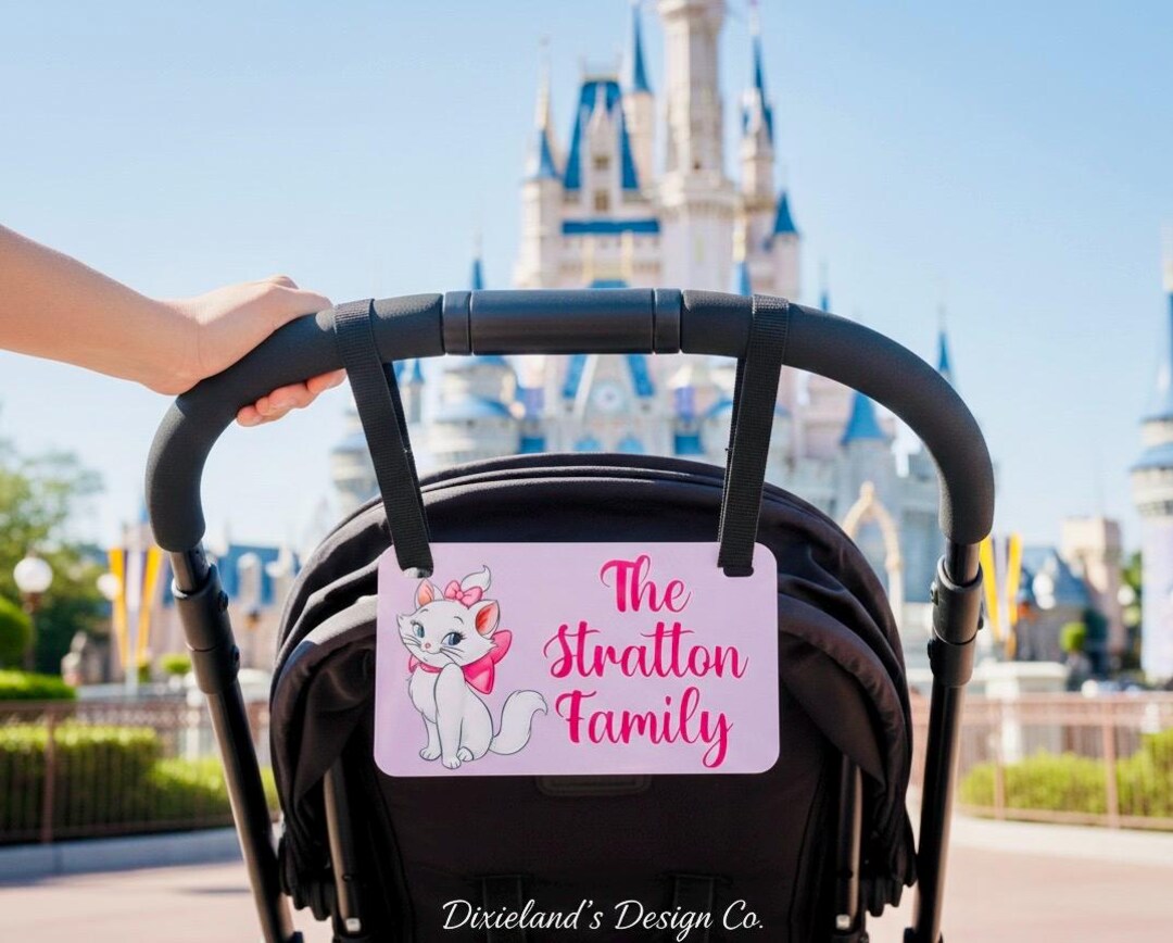 Custom Family Name Stroller Wheelchair Scooter Tag Sign: Magical Happy ...