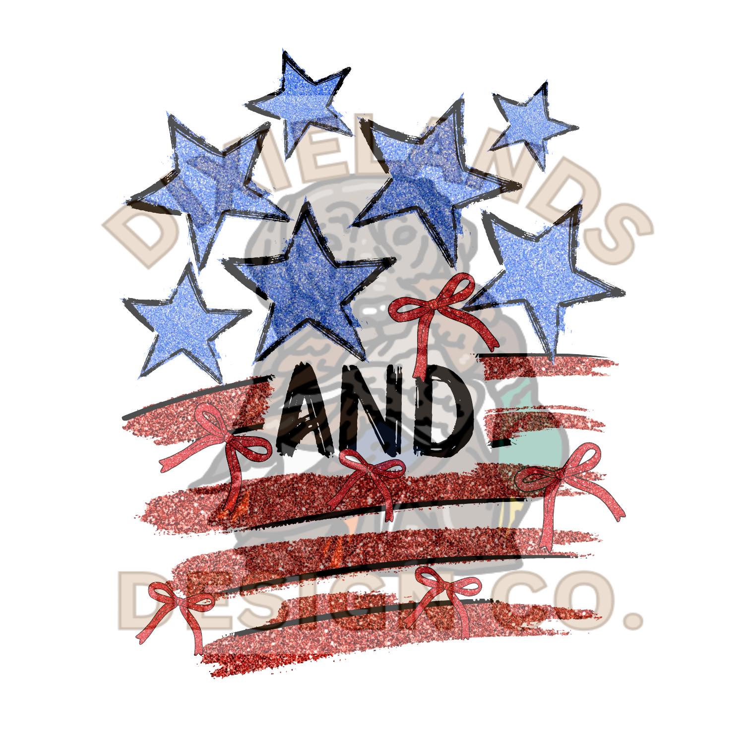 Preppy Stars and Stripes PNG: July 4th Shirt Image (digital Download ...