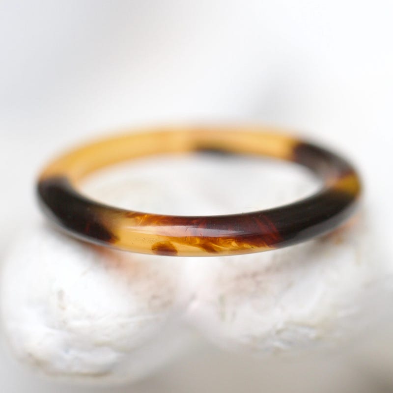 Tortoise Shell Rings - Etsy