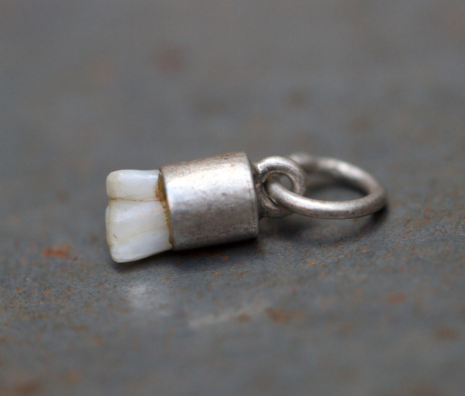 Tiny Tooth Pendant Charm in Sterling Silver, Baby Tooth, Milk Teeth ...
