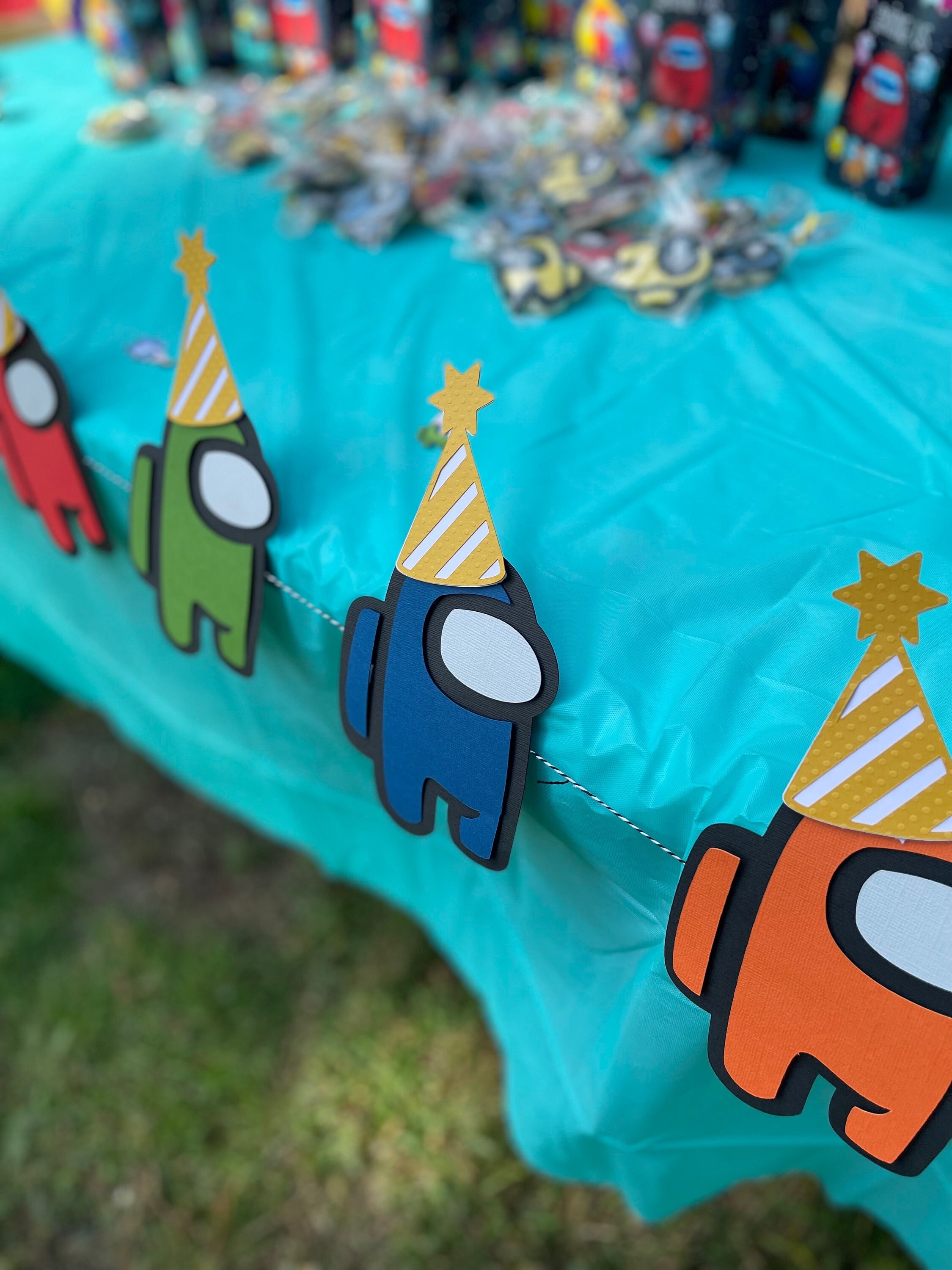 Among Us Birthday Banner Among Us Birthday Banner Among - Etsy Australia